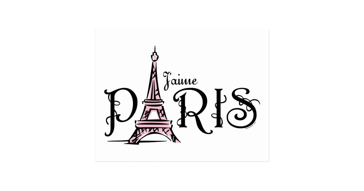 J'aime Paris Postcard | Zazzle.com