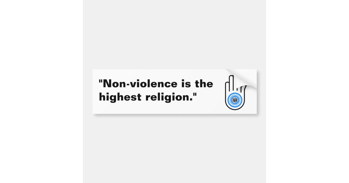 Jain Hand Bumper Sticker | Zazzle