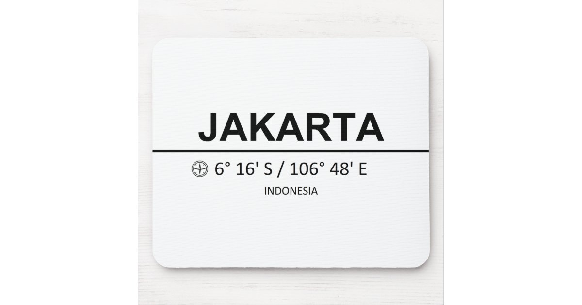Jakarta Mouse Pad | Zazzle