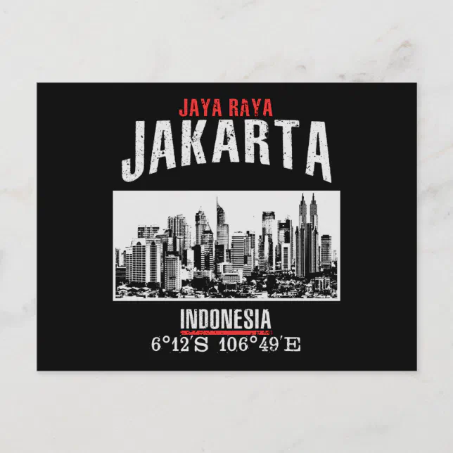 Jakarta Postcard | Zazzle