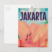Jakarta Vintage Travel Poster Postcard | Zazzle
