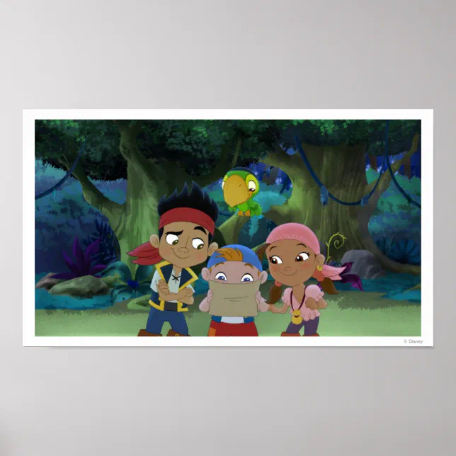 Jake and the Neverland Pirates | Treasure Map Poster | Zazzle