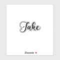 Jake Name - Handwritten Calligraphy Sticker | Zazzle