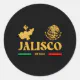 Jalisco With Mexican Emblem Jalisco Classic Round Sticker | Zazzle