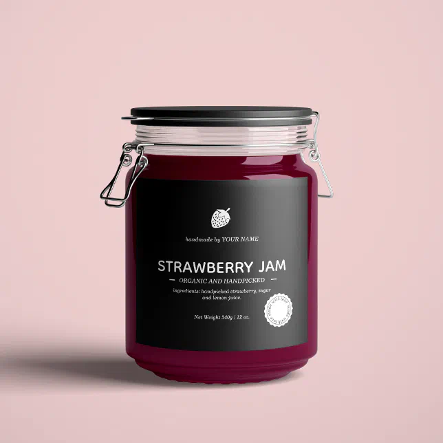 Jam Jar Label Packaging Design | Zazzle