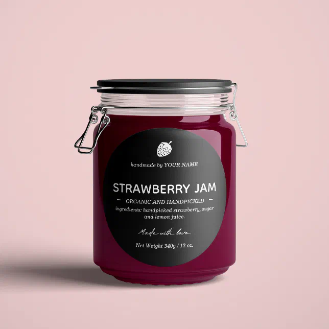 Jam Jar Label Packaging Design | Zazzle