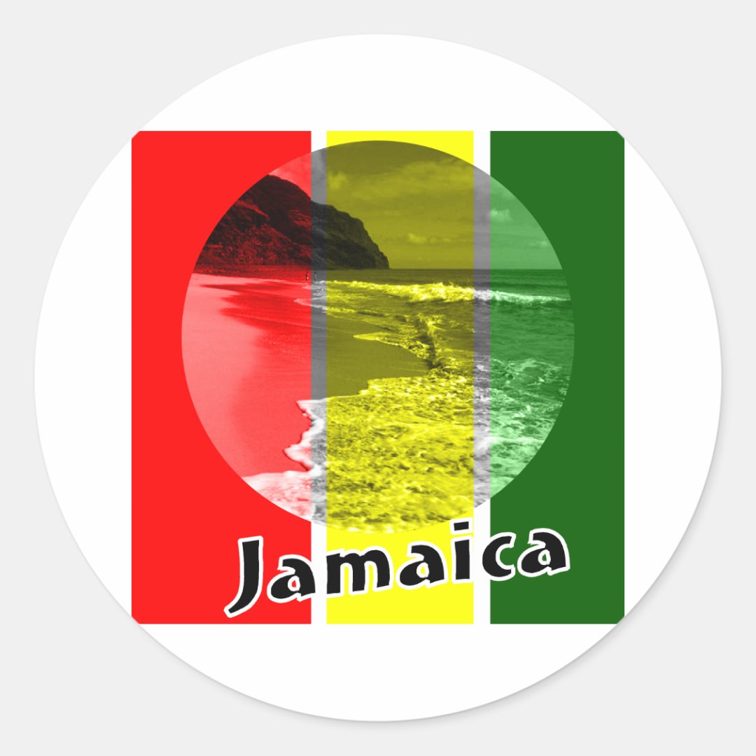 Jamaica Classic Round Sticker | Zazzle
