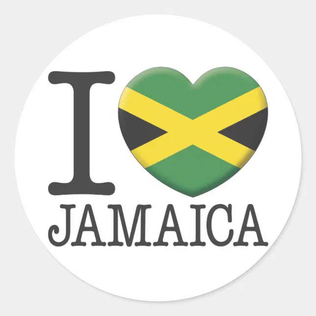 Jamaica Classic Round Sticker | Zazzle