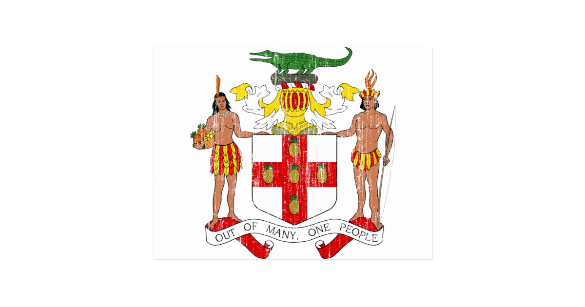 Jamaica Coat Of Arms Postcard | Zazzle.com
