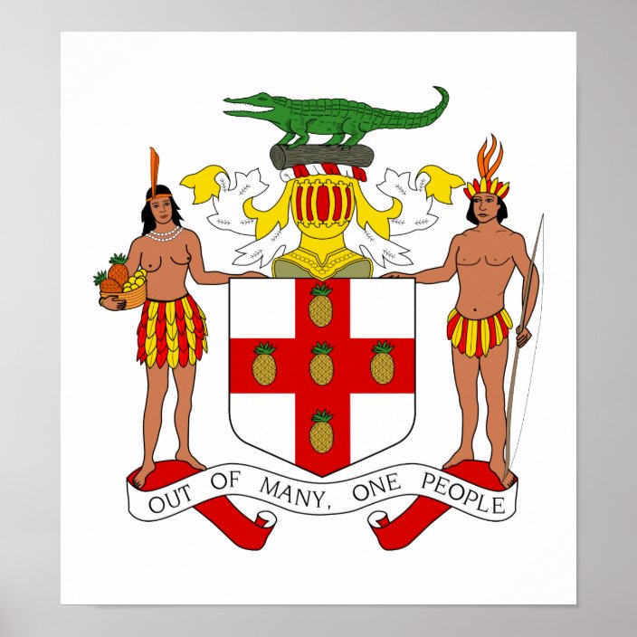 Jamaica Coat Of Arms Poster | Zazzle.com