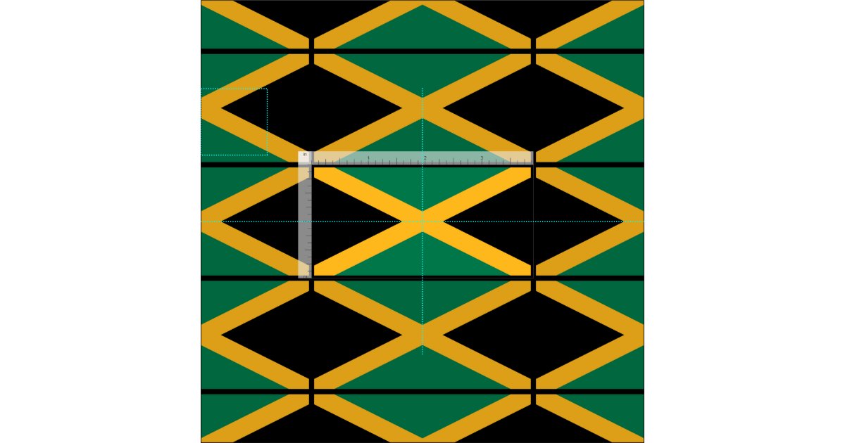 Jamaica Flag Fabric | Zazzle