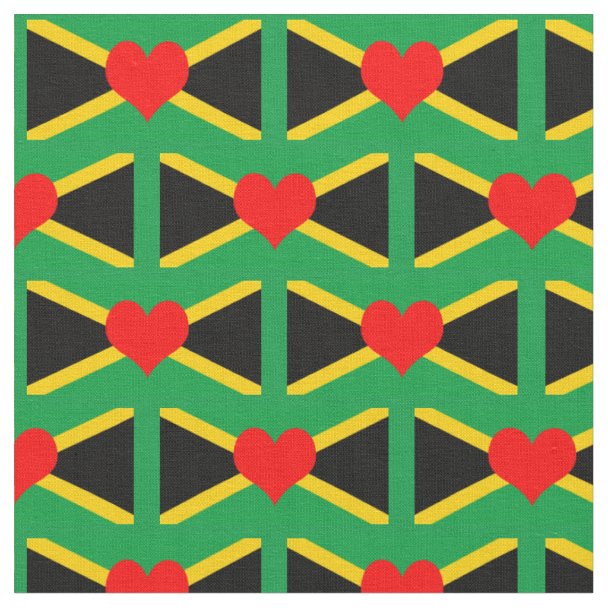 Jamaica Flag Fabric & trendy fashion /reggae | Zazzle.com