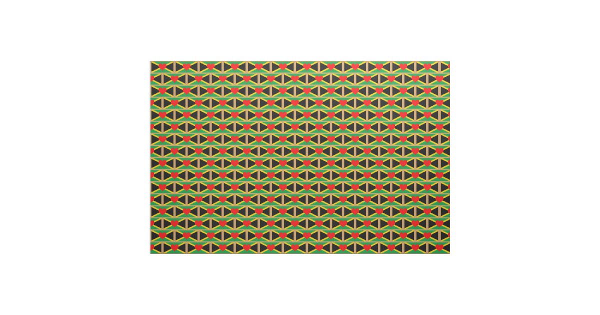 Jamaica Flag Fabric & Heart, trendy fashion/reggae | Zazzle