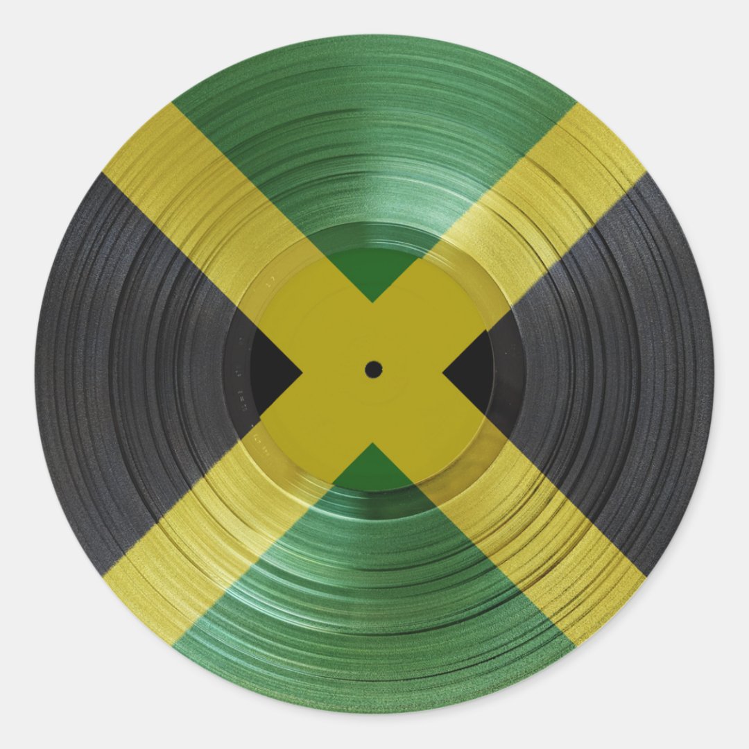 Jamaica Flag Proud Jamaicans Reggae Music Sticker | Zazzle