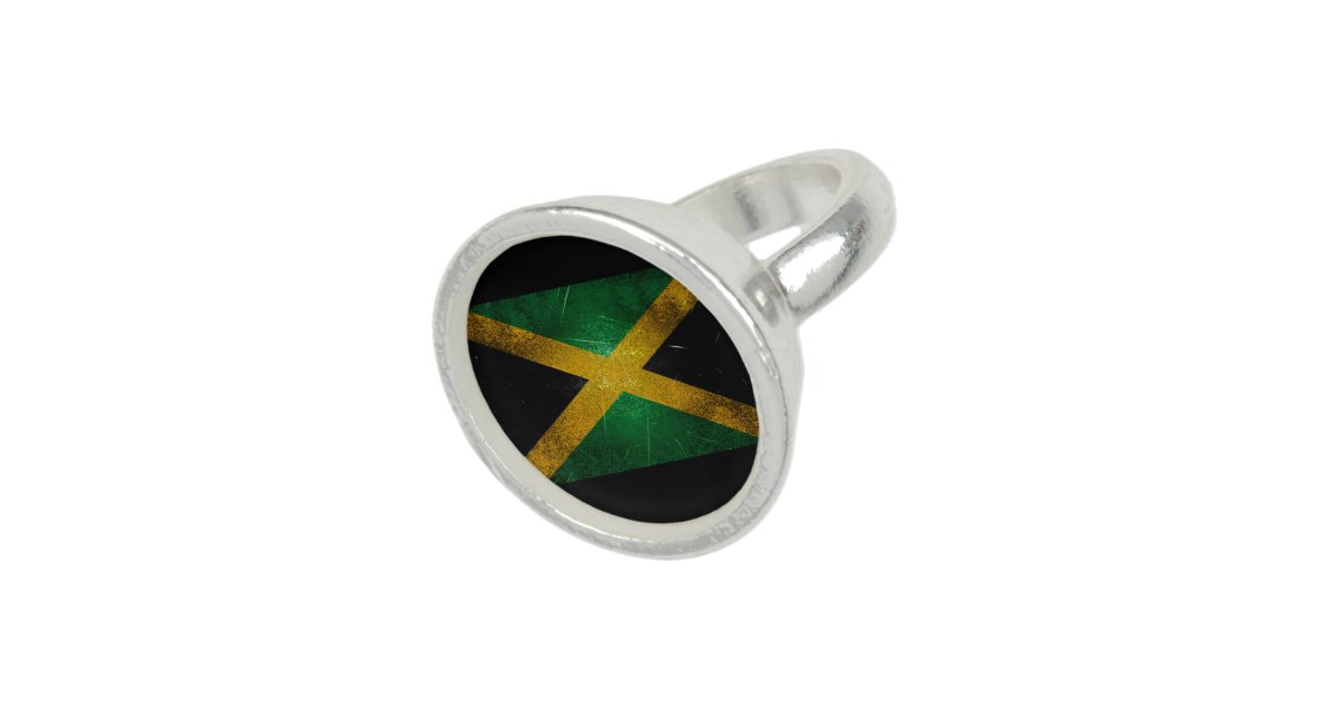 Jamaica Flag Ring | Zazzle