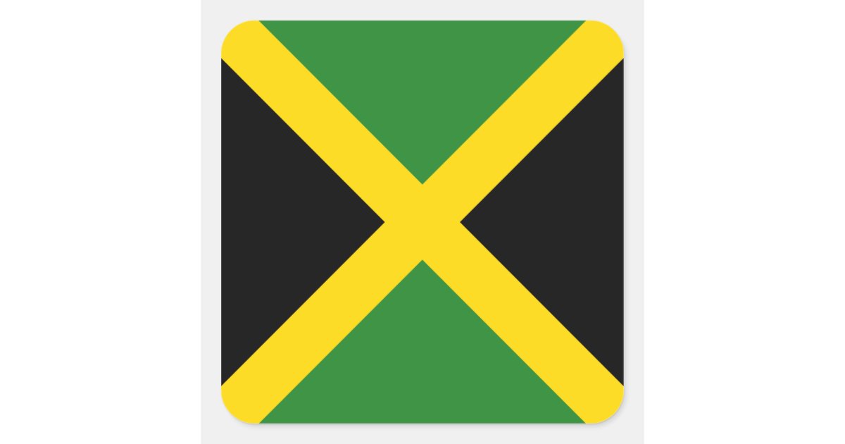 Jamaica Flag Sticker | Zazzle