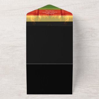 Jamaica Island Jamaican Rasta Destination Wedding All In One Invitation ...