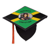 Jamaica Jamaican Flag Photo Grad Congratulations Graduation Cap Topper ...