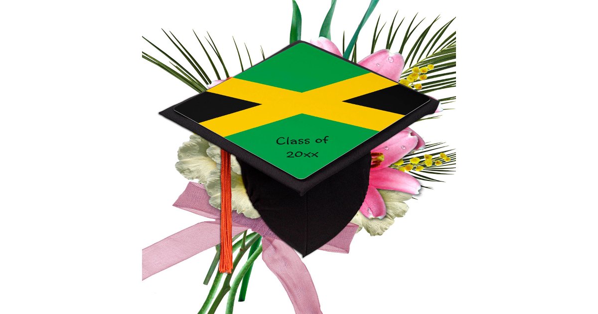 Jamaica & Jamaican Flag - Students / University Graduation Cap Topper ...