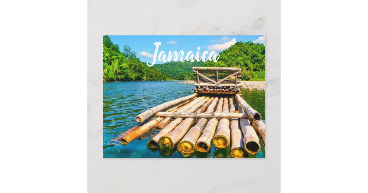 Jamaica river rafting postcard | Zazzle