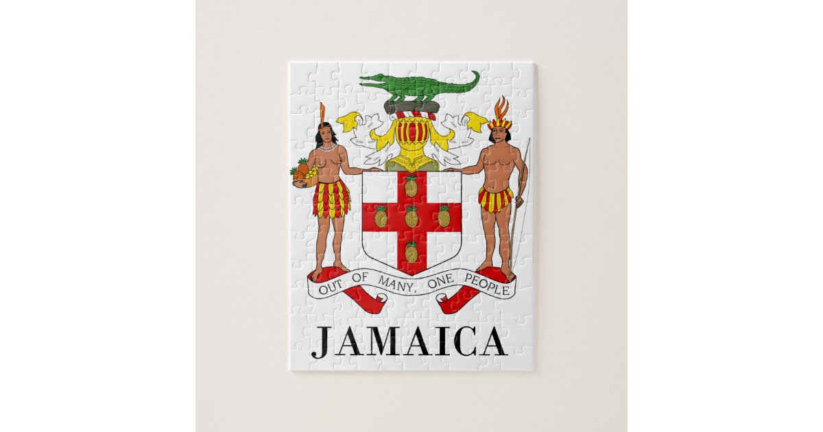 JAMAICA - symbol/coat of arms/flag/colors/emblem Jigsaw Puzzle | Zazzle