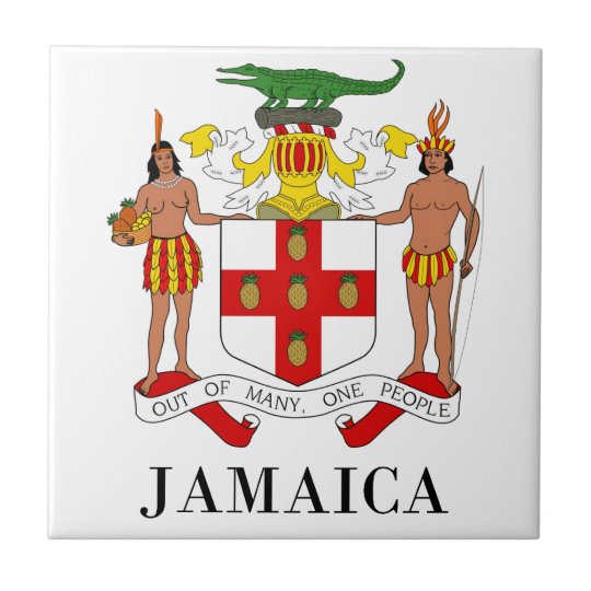 JAMAICA - symbol/coat of arms/flag/colors/emblem Tile | Zazzle.com