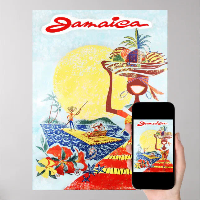 Jamaica travel poster | Zazzle