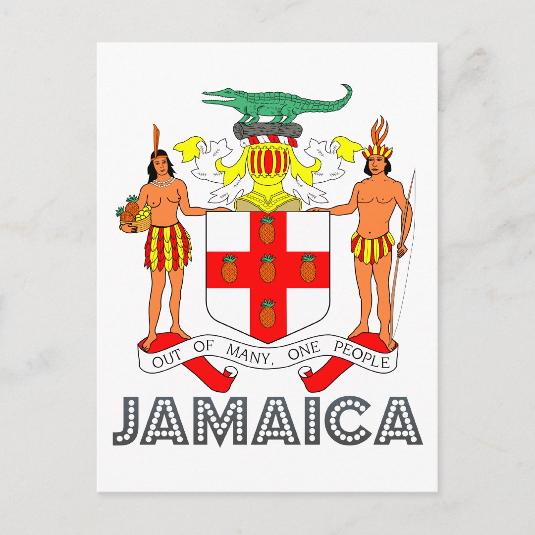 Jamaican Emblem Postcard | Zazzle