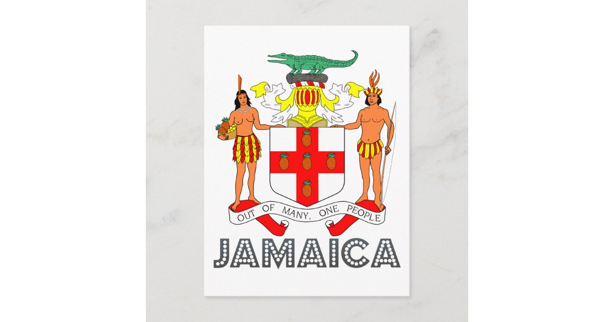 Jamaican Emblem Postcard | Zazzle