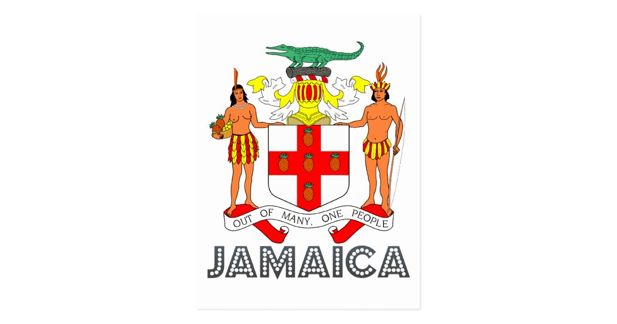 Jamaican Emblem Postcard | Zazzle.com