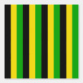 Jamaican Flag Colors Bold Striped Pattern Wallpaper | Zazzle