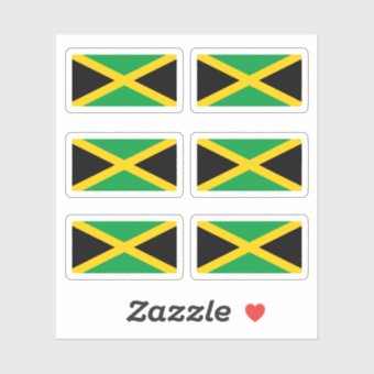 Jamaican flag sticker | Zazzle