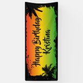 Jamaican Happy Birthday Party Banner | Zazzle