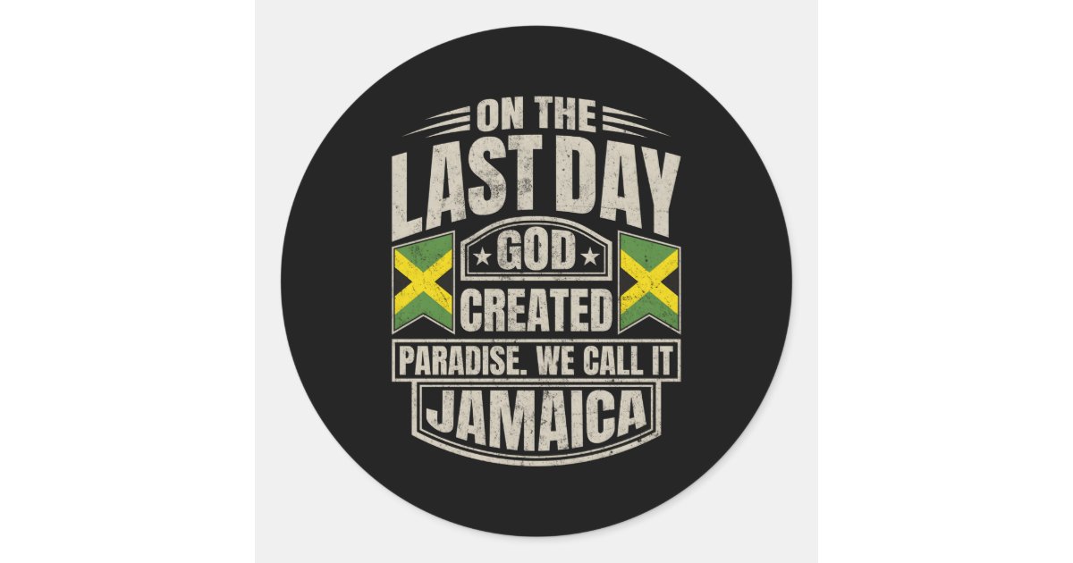 Jamaican Jamaica Classic Round Sticker | Zazzle