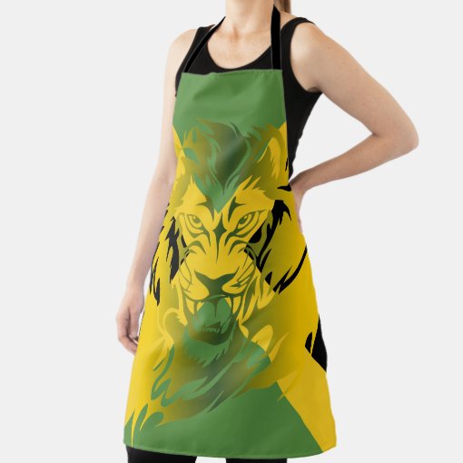 Jamaican Lion Apron | Zazzle