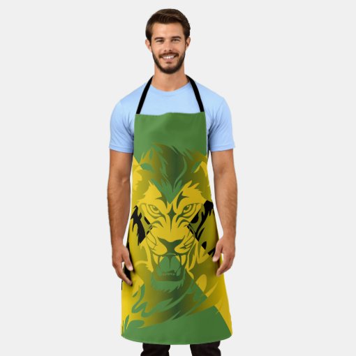 Jamaican Lion Apron | Zazzle