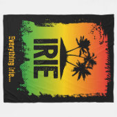 Jamaican Patwah Rastafari Everything IRIE Cool Fleece Blanket | Zazzle