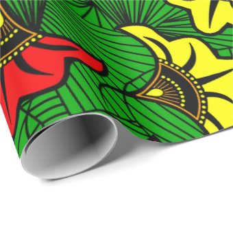 Jamaican Rasta Colors Caribbean Wedding Wrapping Paper | Zazzle