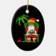 Jamaican Rasta Santa Claus Christmas Ceramic Ornament | Zazzle