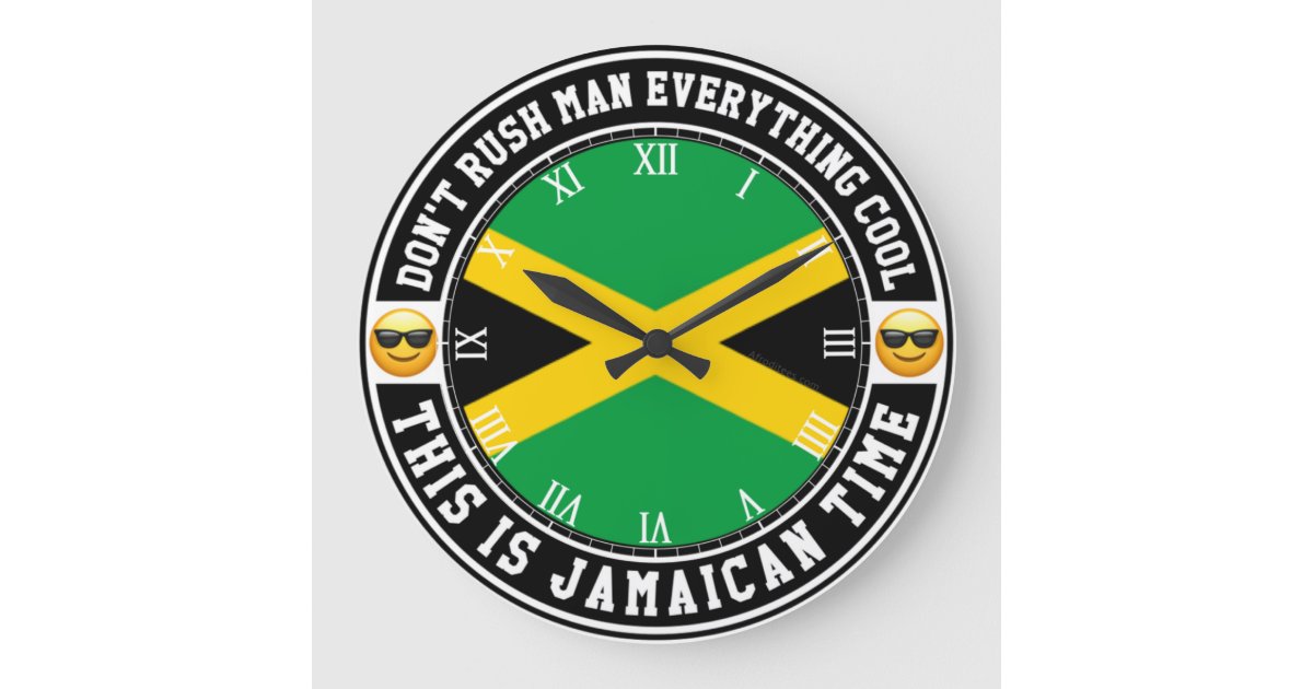 Jamaican Time Wall Clock | Zazzle