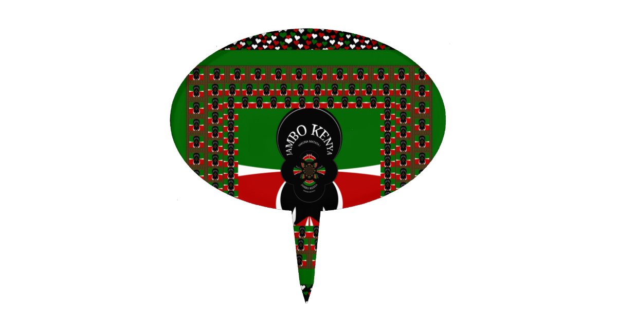 Jambo Kenya Art Print Cake Topper | Zazzle