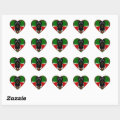 Jambo Kenya Art Print Heart Sticker | Zazzle