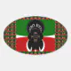 Jambo Kenya Art Print Oval Sticker | Zazzle