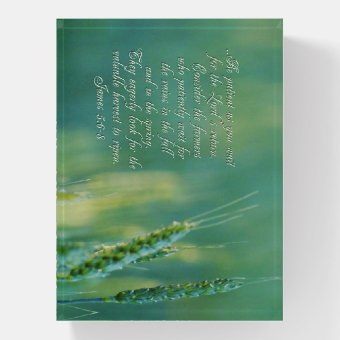 James 5:6-8 Perseverance Inspirational Paperweight | Zazzle