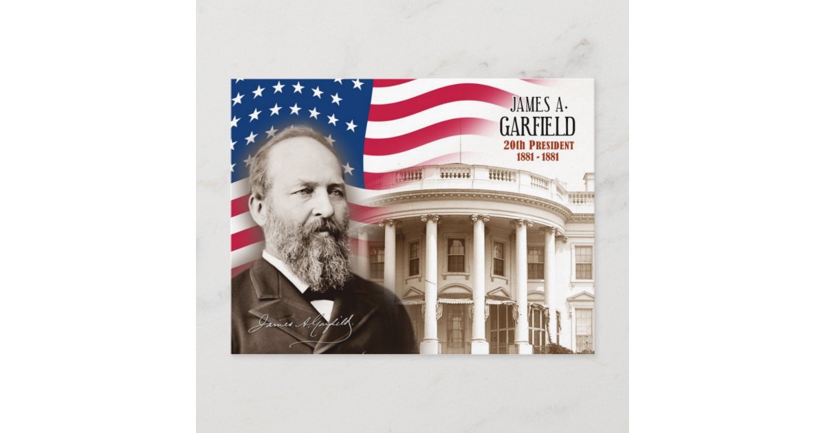 James A. Garfield - 20th President of the U.S. Postcard | Zazzle