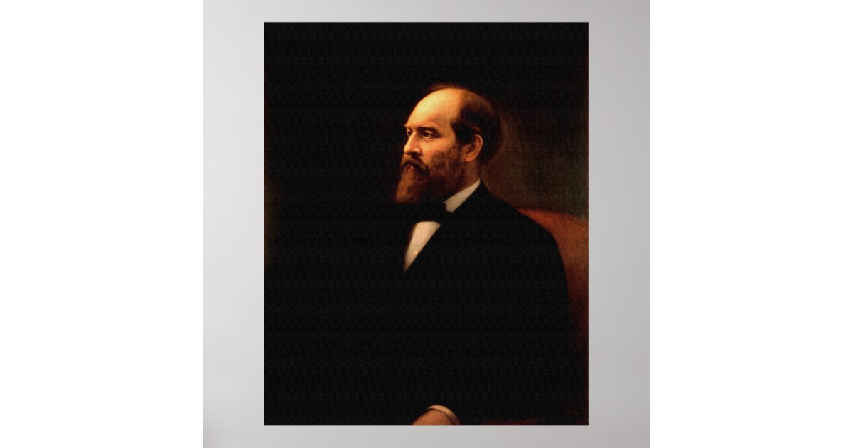 JAMES A. GARFIELD Portrait by Calvin Curtis Print | Zazzle