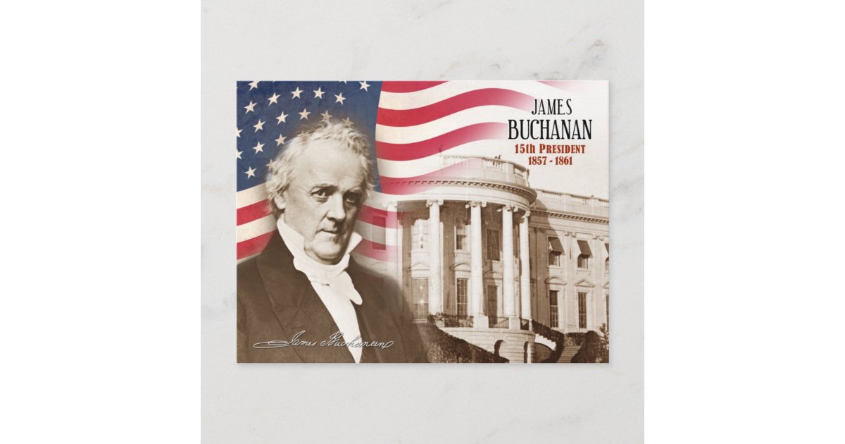 James Buchanan - 15th President of the U.S. Postcard | Zazzle