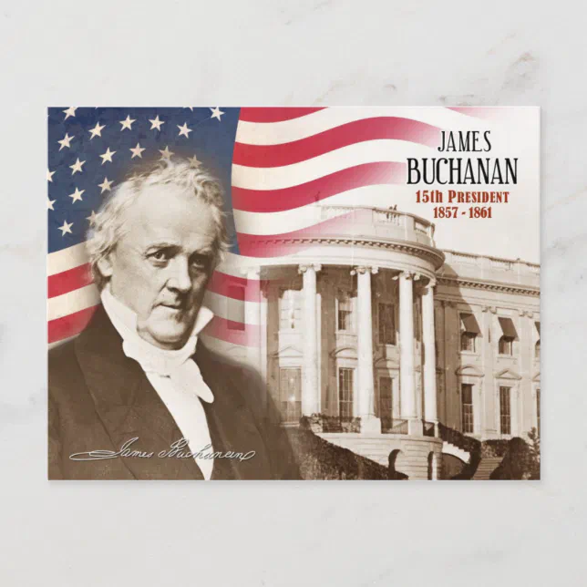 James Buchanan - 15th President of the U.S. Postcard | Zazzle