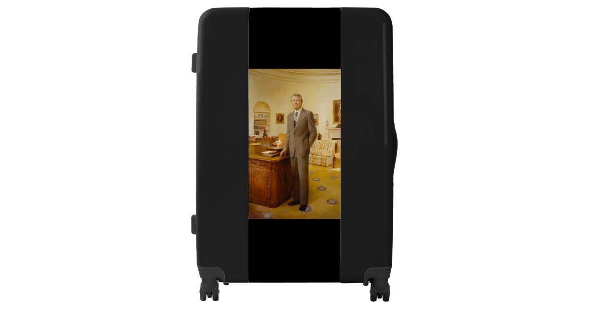 James Earl Carter Painted US President Portrait Luggage | Zazzle