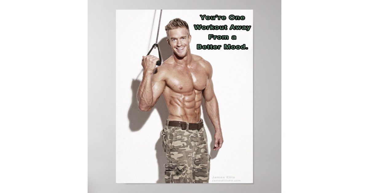 James Ellis - Happy Workout Poster | Zazzle